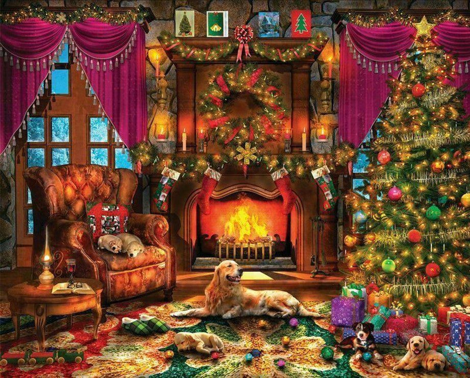 Cozy Christmas 1000 Piece Puzzle by Springbok – Warm & Festive Holiday ...