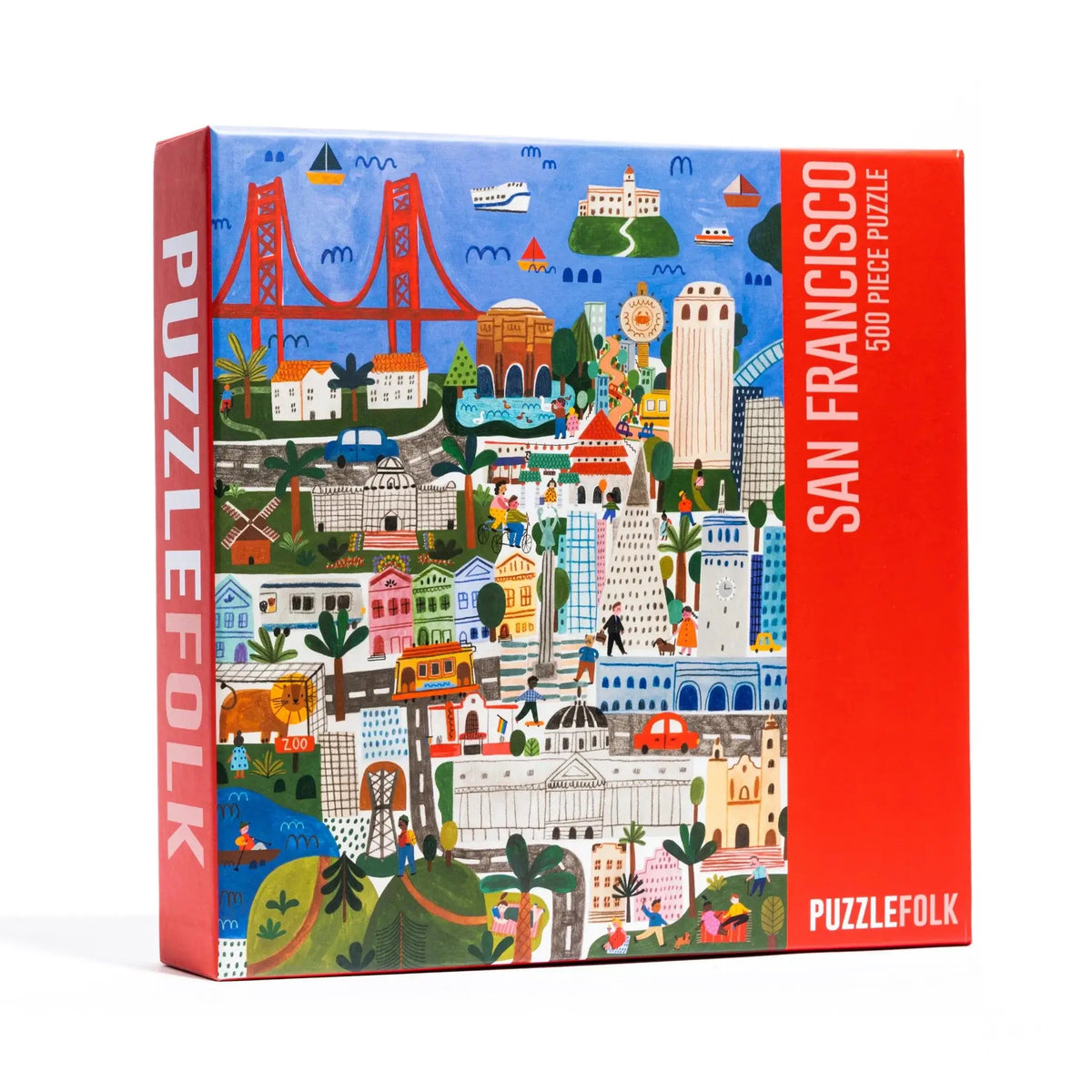 San Francisco 500 Piece Landmarks Jigsaw Puzzle | Puzzlefolk – The ...