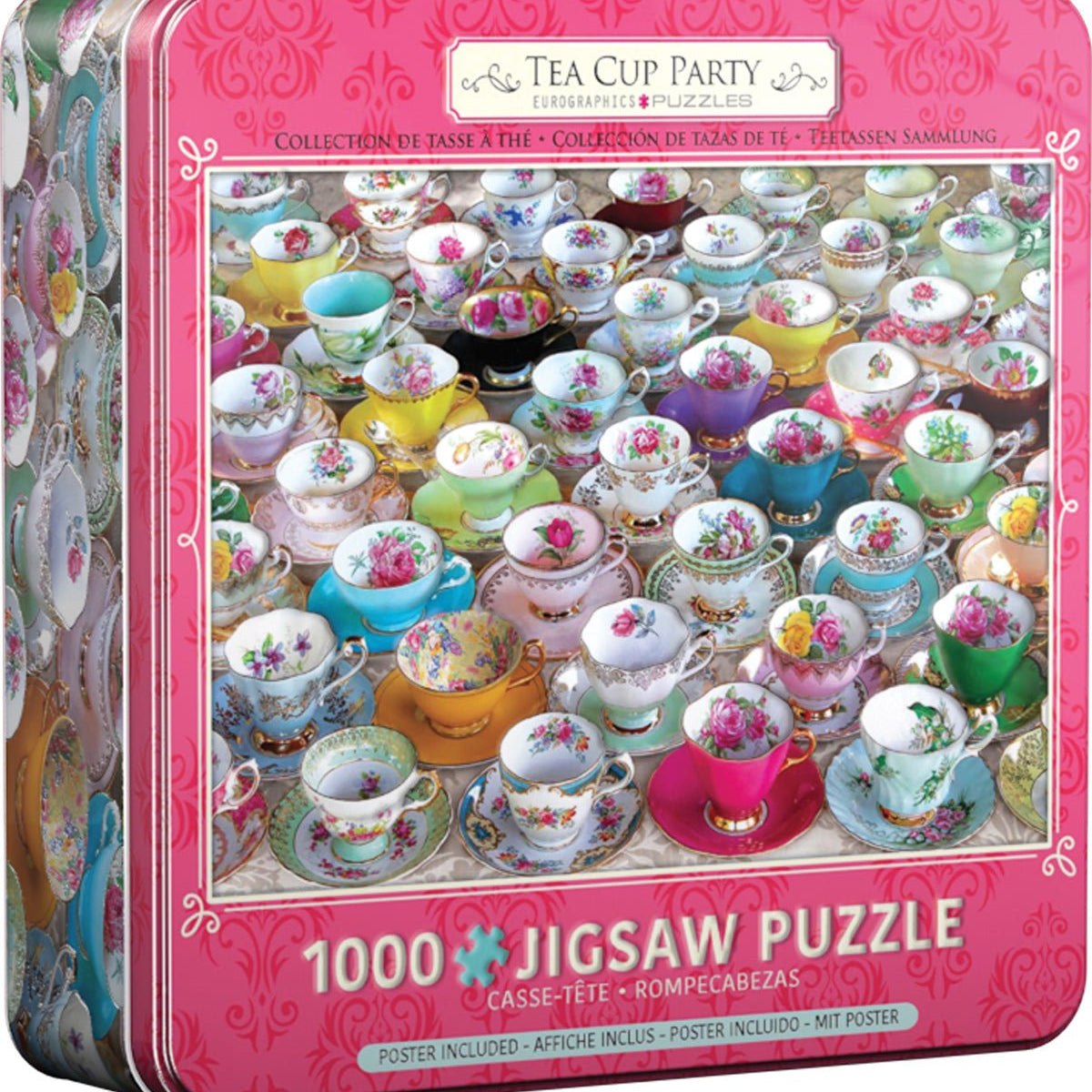Tea Cup Party 1000 Piece Puzzle by EuroGraphics – Fine China Elegance ...