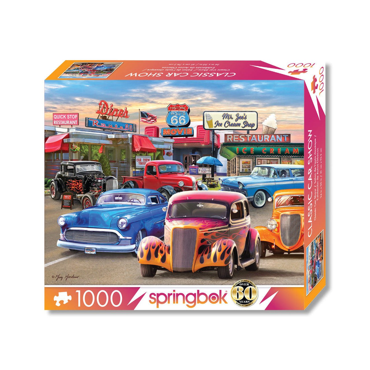 Classic Car Show 1000 Piece Puzzle by Springbok – The Puzzle Center