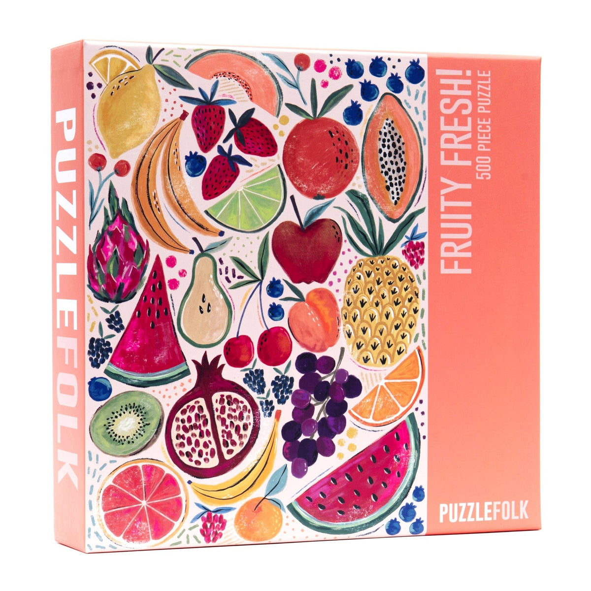 Fruity Fresh! 500 Piece Puzzle by Puzzlefolk | Vibrant & Fun Fruit ...