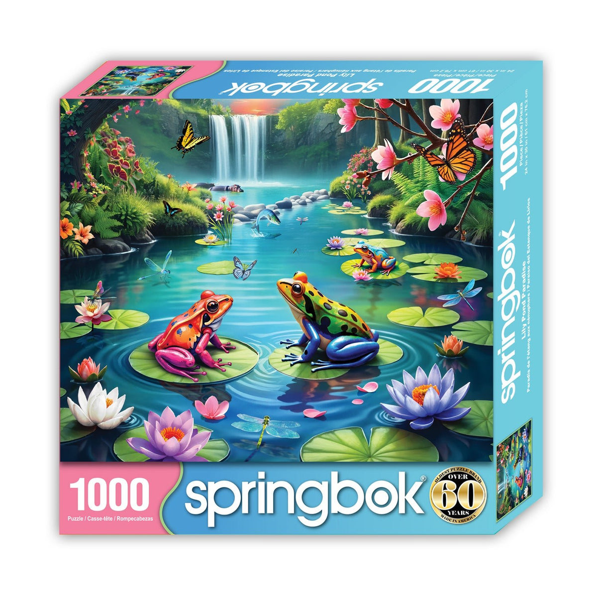 Lily Pond Paradise 1000 Piece Puzzle – The Puzzle Center