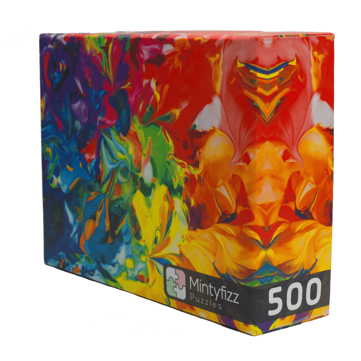 Melded Blooms 500 Piece Puzzle by MintyFizz - Colorful Modern Art – The ...