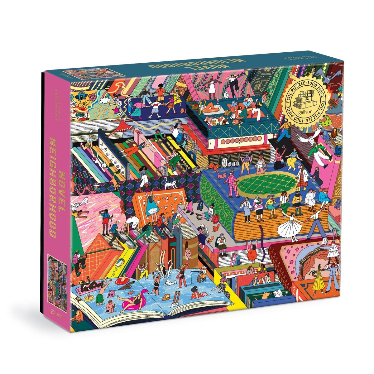 Novel Neighborhood Foil Jigsaw Puzzle – The Puzzle Center