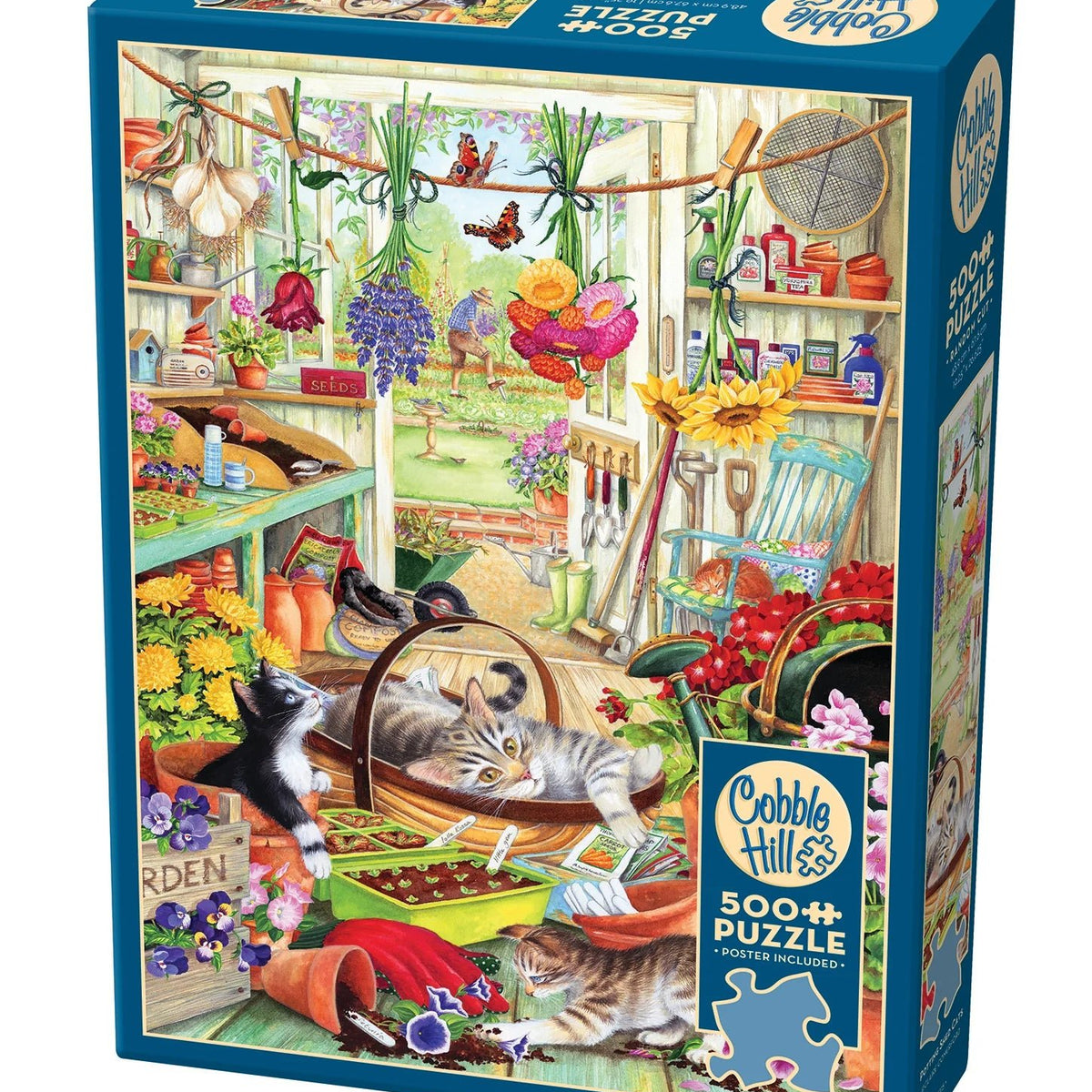 Potting Shed Cats Puzzle – Cobble Hill – The Puzzle Center