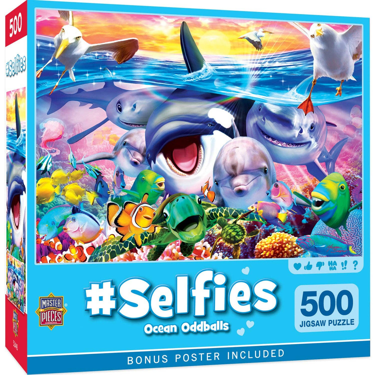 Ocean Animal Selfie Puzzle – 500 Pieces – The Puzzle Center