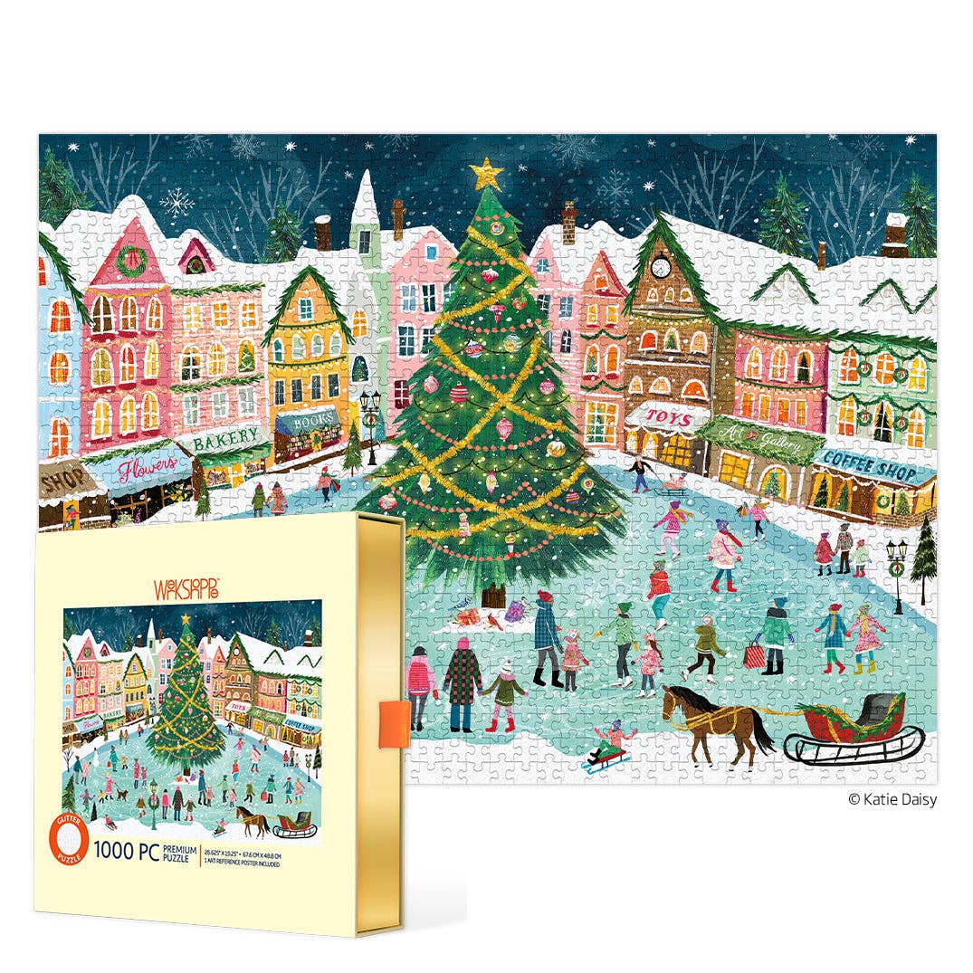 Town Square 1000 Piece Jigsaw Puzzle | WerkShoppe – The Puzzle Center