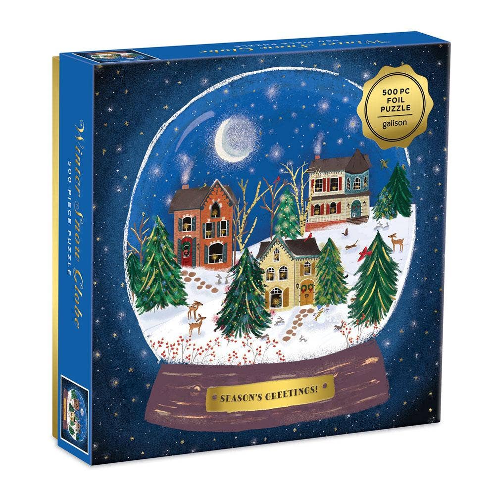 Winter Snow Globe 500 Piece Puzzle – The Puzzle Center